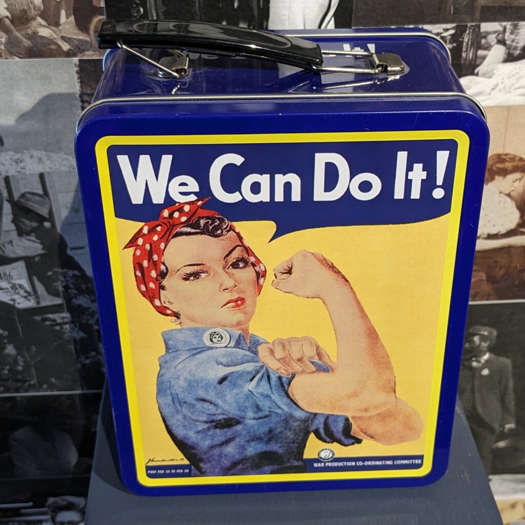March 2024: Rosie the Riveter lunch box - Maine MILL